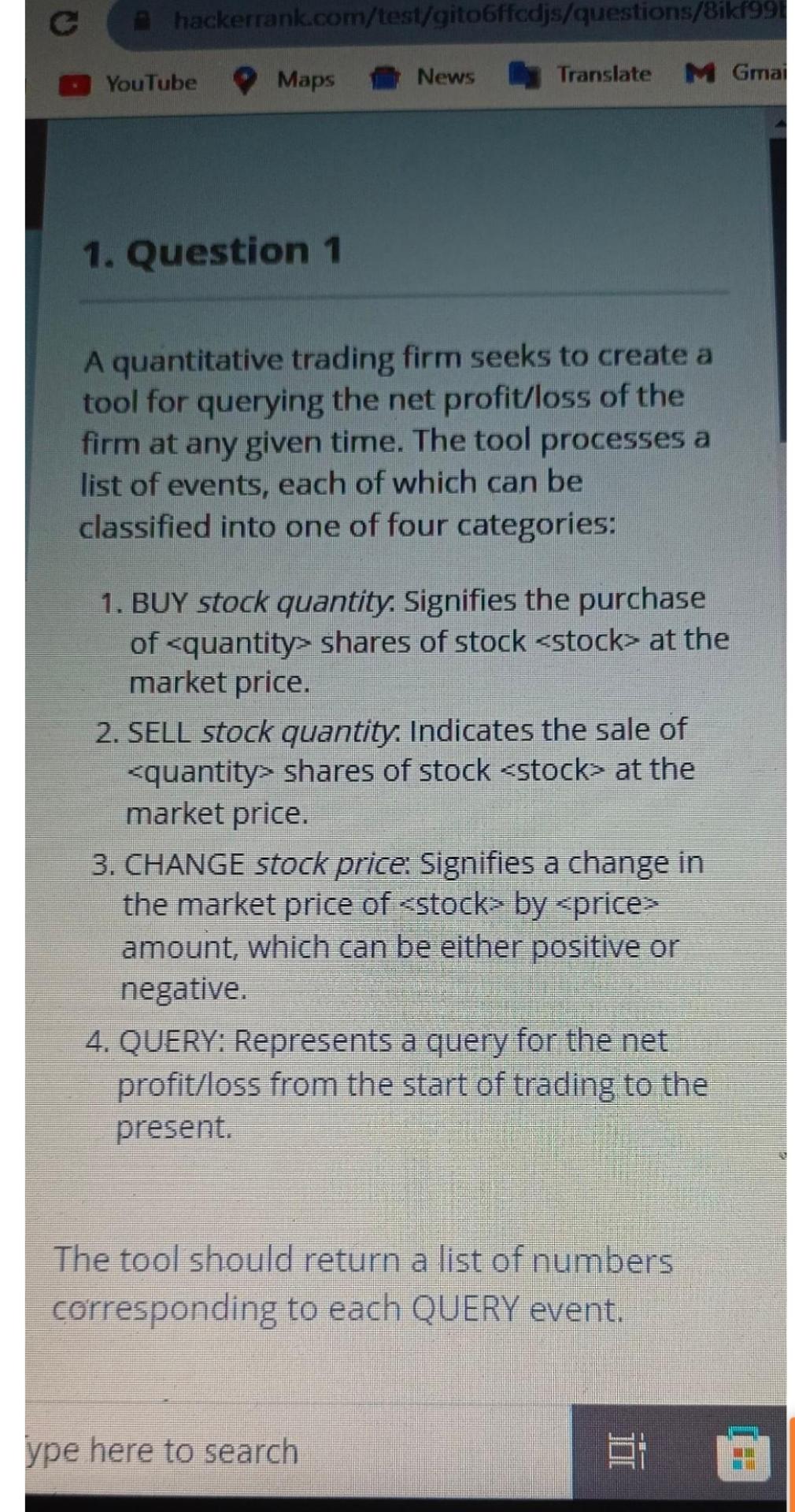 Solved Question 1A quantitative trading firm seeks to create | Chegg.com
