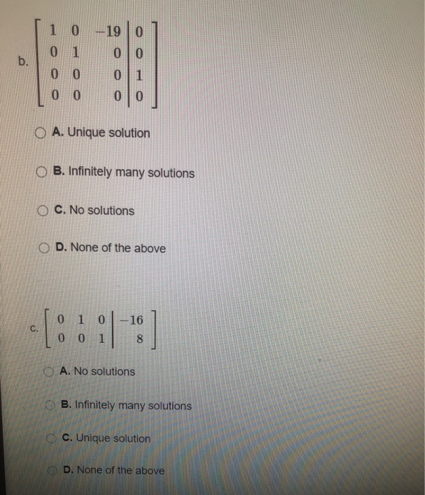 Solved Problem 1. (7 points) The reduced row-echelon forms | Chegg.com