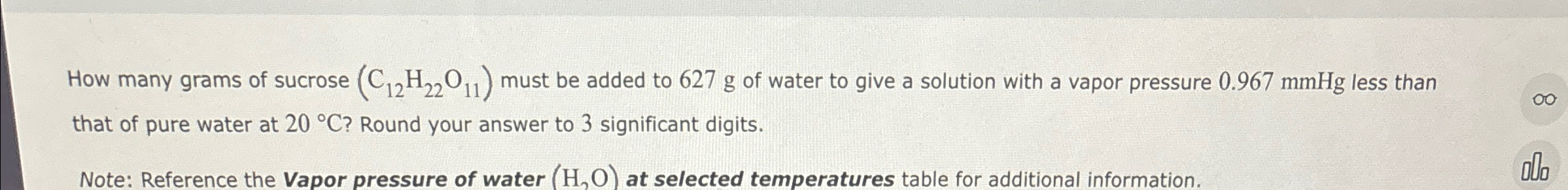 Solved How many grams of sucrose (C12H22O11) ﻿must be added | Chegg.com