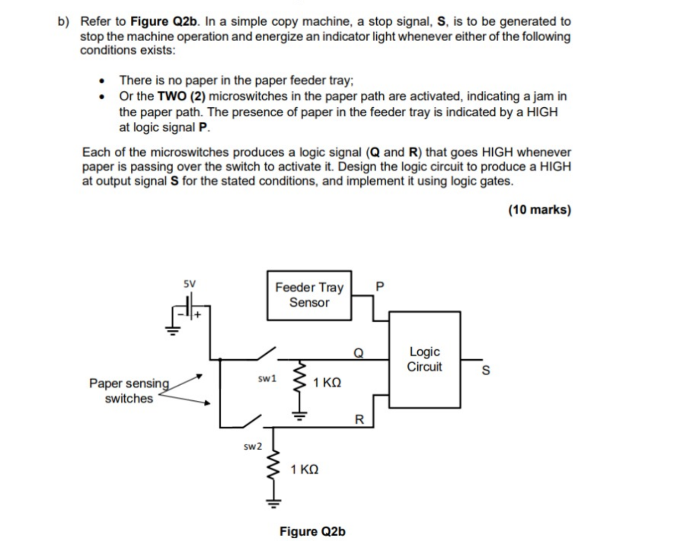 Solved b) Refer to Figure Q2b. In a simple copy machine, a | Chegg.com