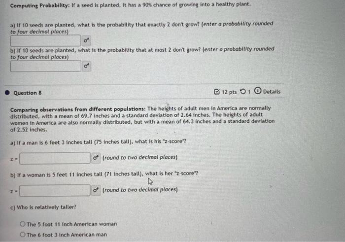 Solved Computing Probability: If a seed is planted, it has a | Chegg.com