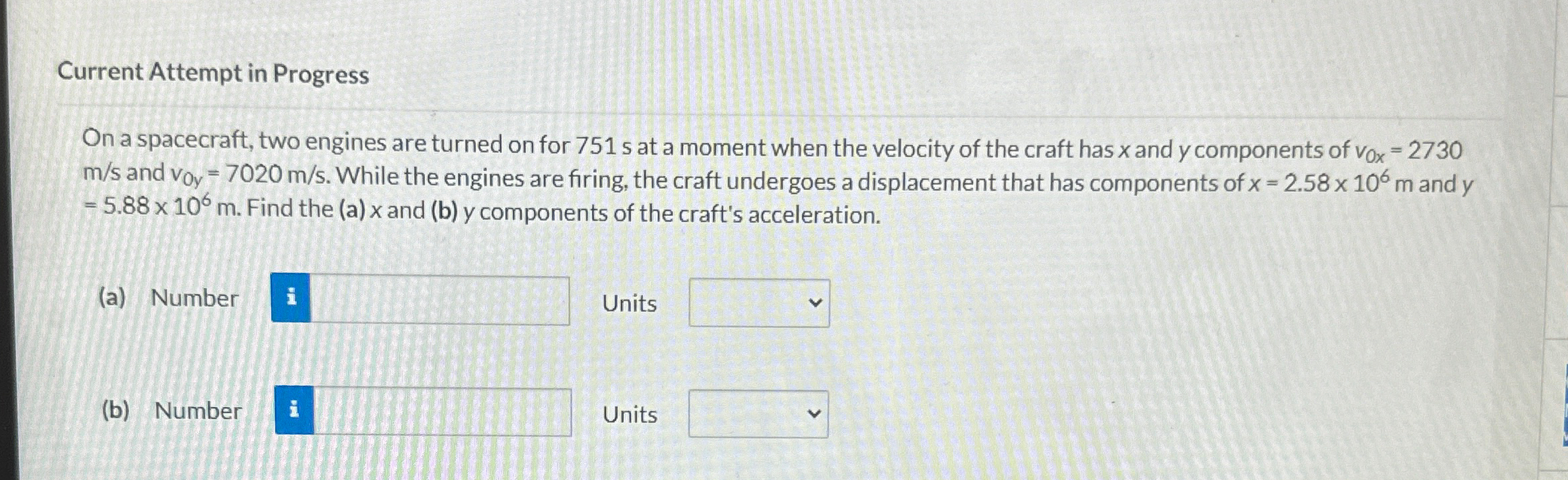 Solved Current Attempt in ProgressOn a spacecraft, two | Chegg.com