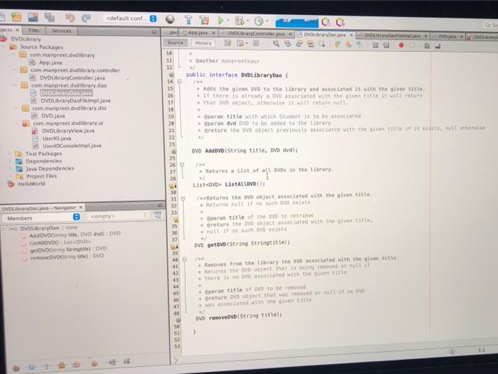 in java netbeans, getting error, trying to make dvd | Chegg.com