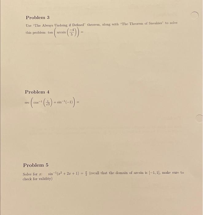 Solved Problem 3 Use “The Always Undoing if Defined" | Chegg.com
