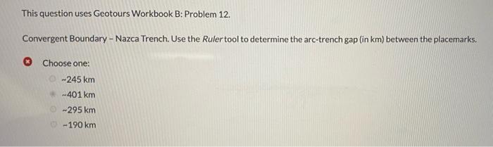 Solved This question uses Geotours Workbook B: Problern 11. | Chegg.com