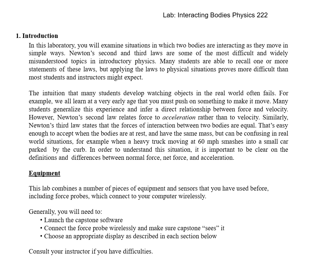 Solved 1. ﻿IntroductionIn this laboratory, you will examine | Chegg.com