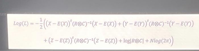 Solved What kind of biometry topic does this equation relate | Chegg.com
