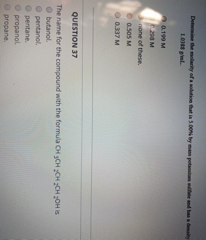 Solved Which one of the following combinations cannot | Chegg.com