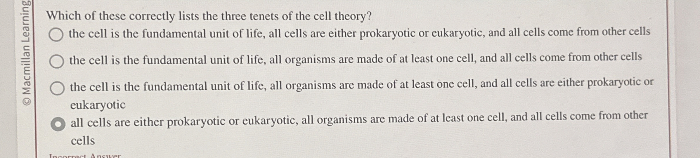 Solved Which of these correctly lists the three tenets of | Chegg.com