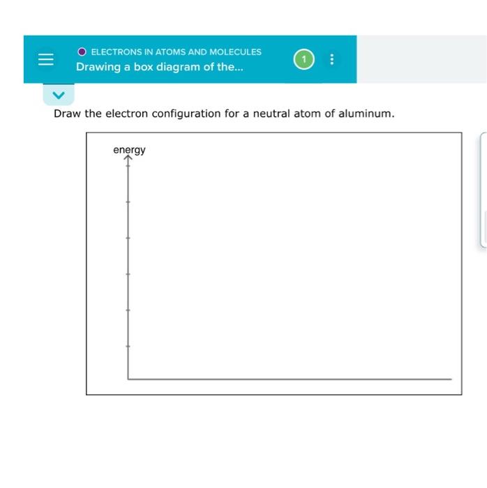 Solved O ELECTRONS IN ATOMS AND MOLECULES Drawing a box | Chegg.com