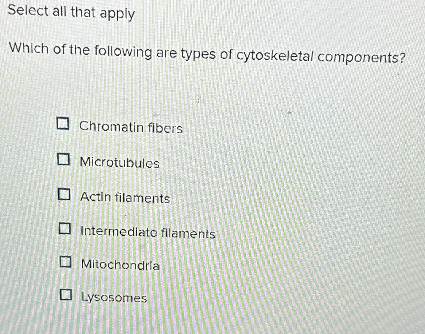 Solved Select all that applyWhich of the following are types | Chegg.com