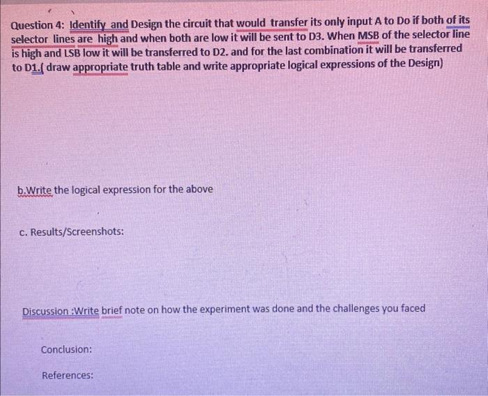 Solved Laboratory Experiment No.5 Realize and Verify | Chegg.com