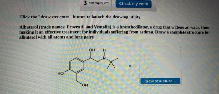 Solved 3 attempts left Check my work Click the "draw | Chegg.com