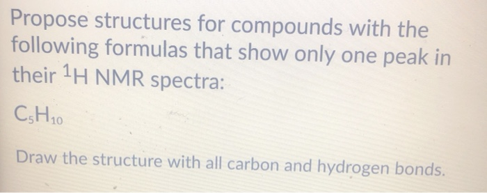 Solved Propose structures for compounds with the following | Chegg.com