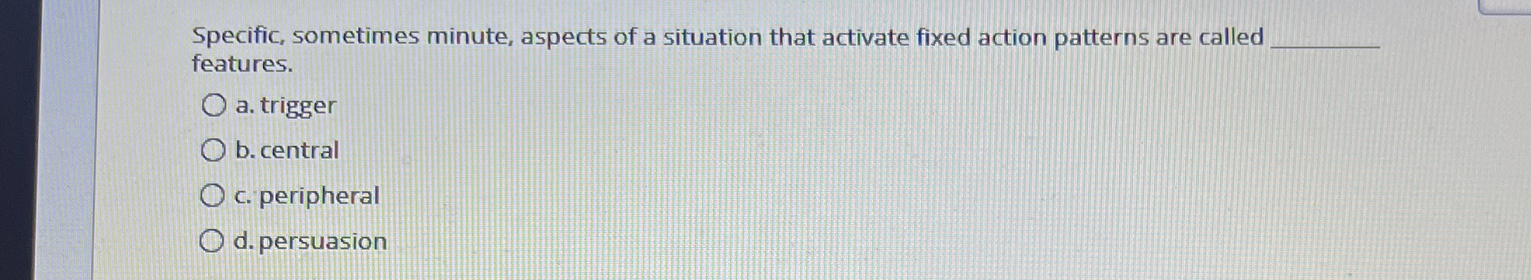 Solved Specific, sometimes minute, aspects of a situation | Chegg.com
