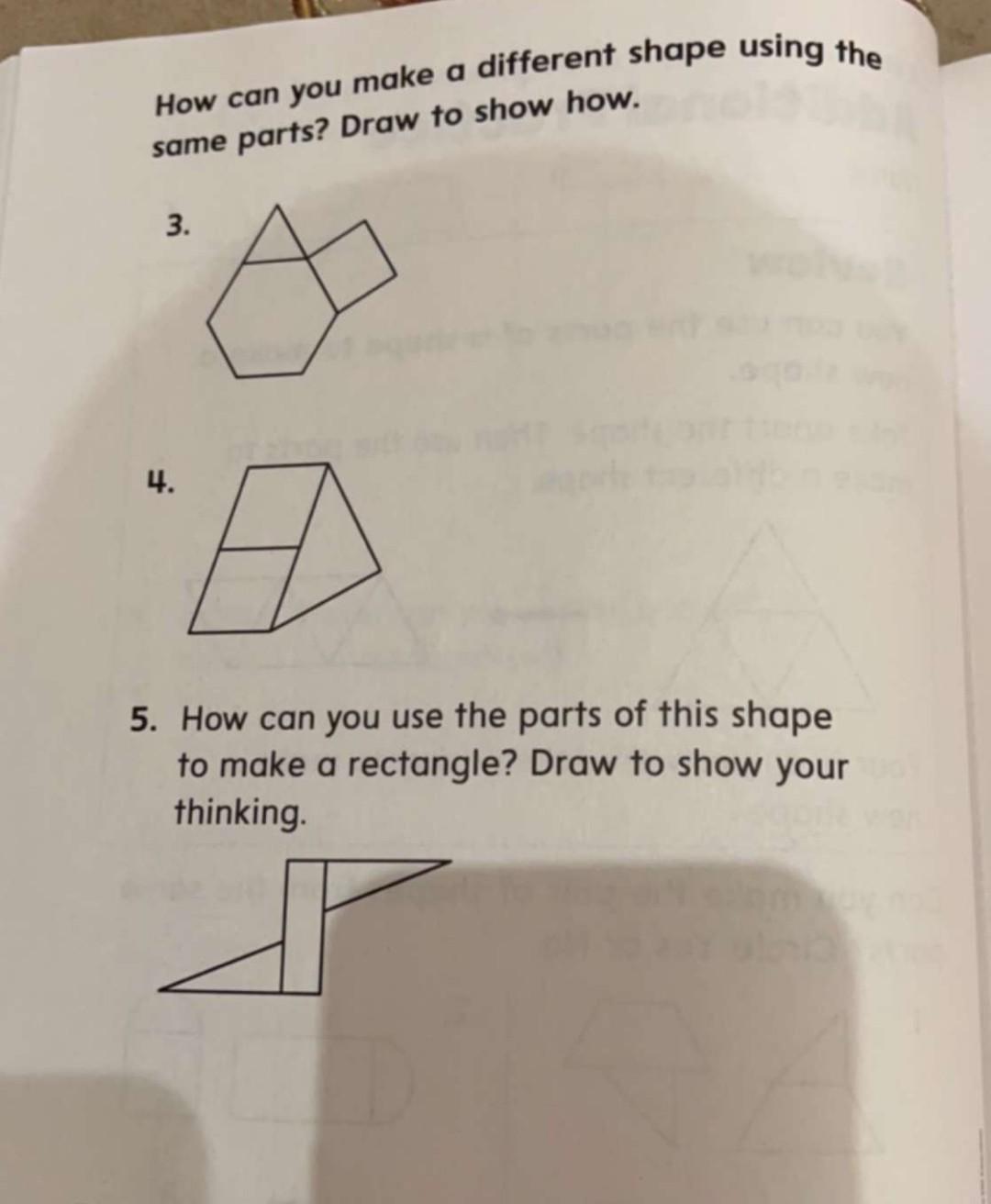 Solved Review You can use the parts of a shape to make a new | Chegg.com