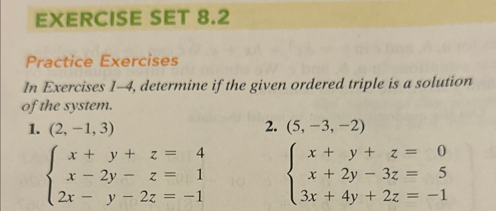 Solved EXERCISE SET 8.2Practice ExercisesIn Exercises 1-4, | Chegg.com