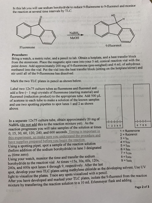 Solved Reduction of a Ketone Pre Lab Assignment: Draw the | Chegg.com