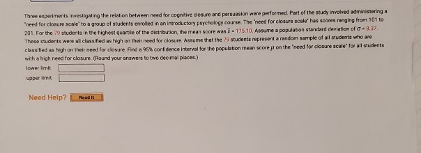 Solved Three experiments investigating the relation between | Chegg.com