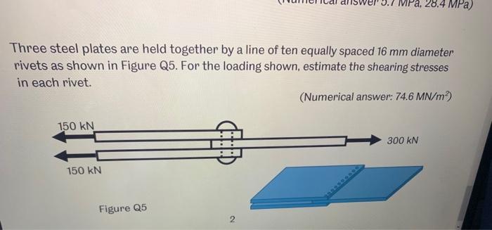 Solved 4. The square base plate of a machine is fixed to a | Chegg.com