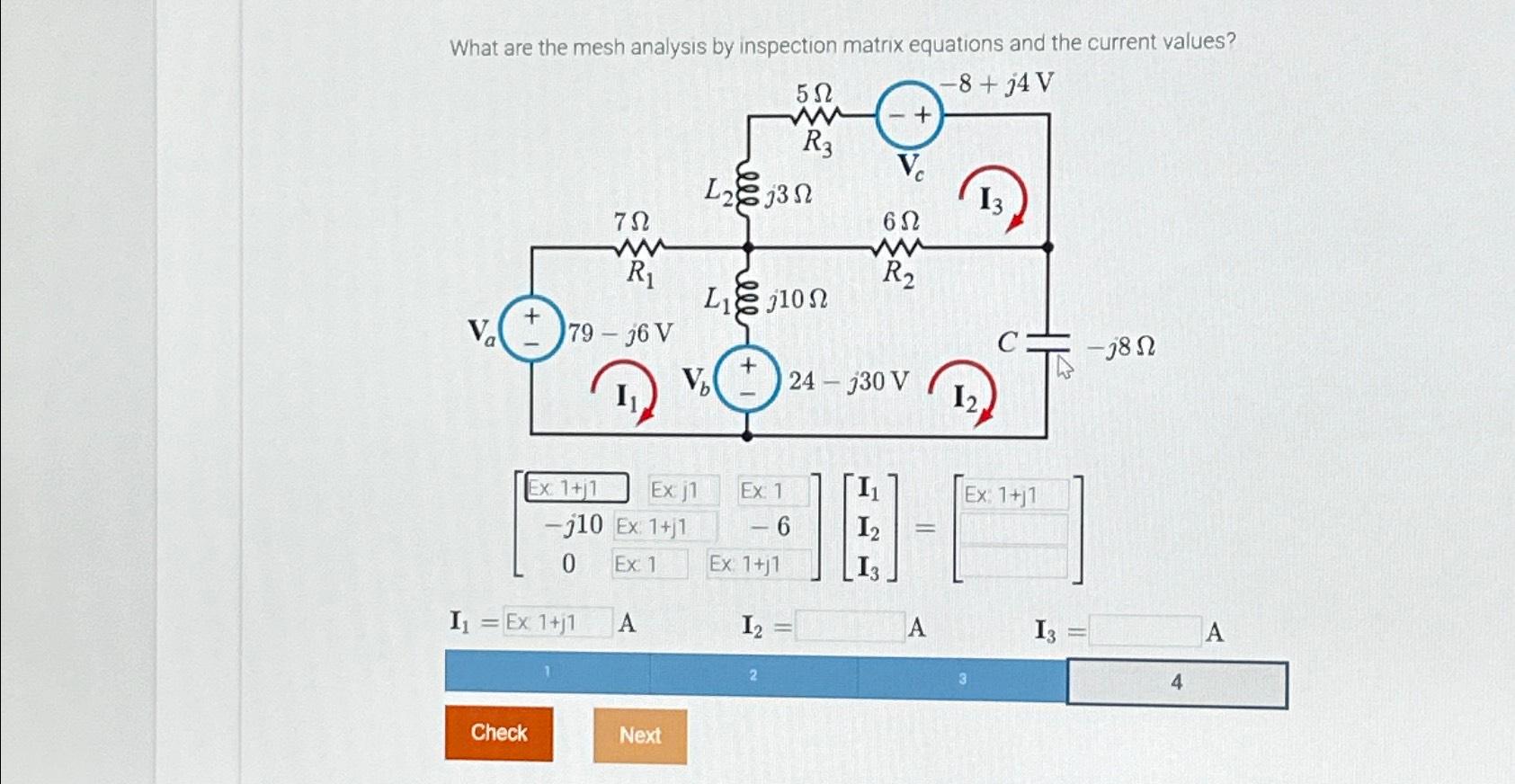 Solved What are the mesh analysis by inspection matrix | Chegg.com