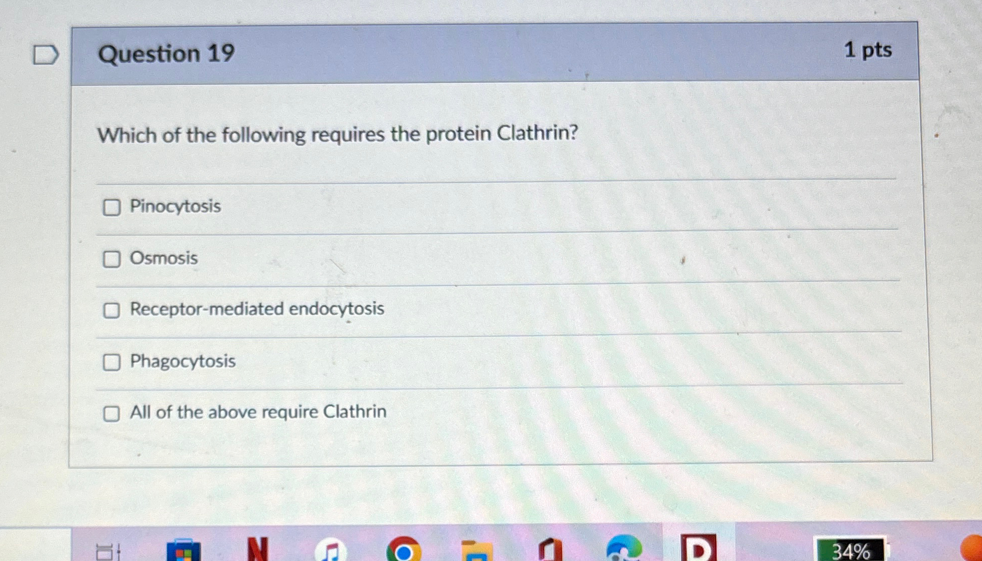 Solved Question 191 ﻿ptsWhich of the following requires the | Chegg.com