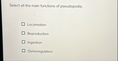 Solved Select all the main functions of | Chegg.com