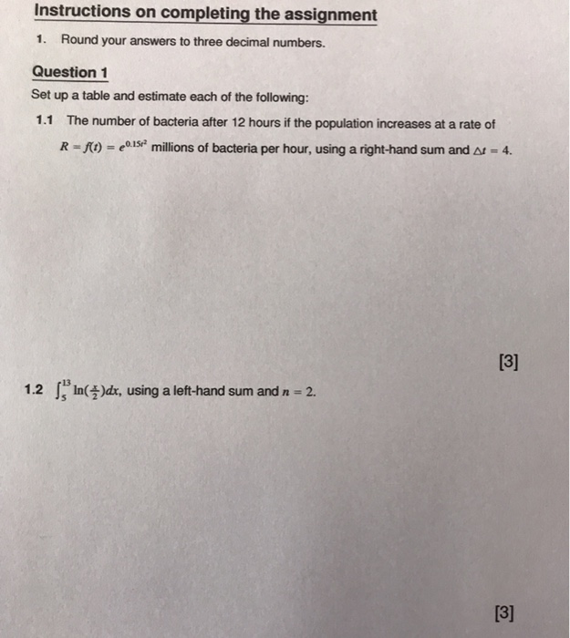 Solved Instructions on completing the assignment 1. Round | Chegg.com