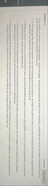 Solved Question 24 ﻿pointsIn the section of a module on the | Chegg.com