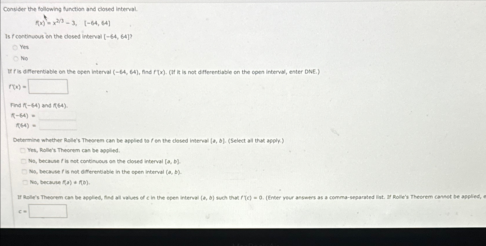 Solved Consider the following function and closed | Chegg.com