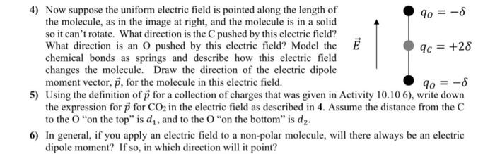 Solved 4) Now suppose the uniform electric field is pointed | Chegg.com
