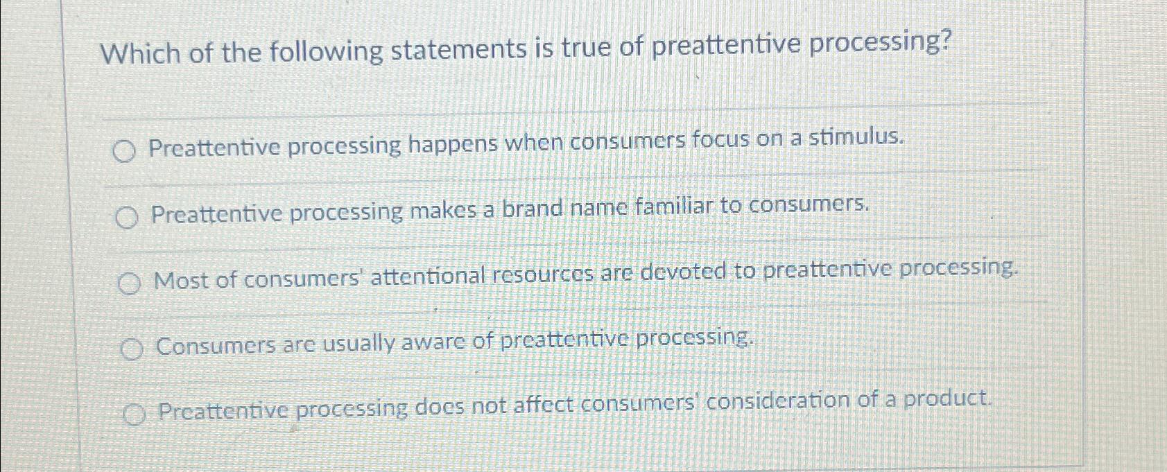 Solved Which of the following statements is true of | Chegg.com