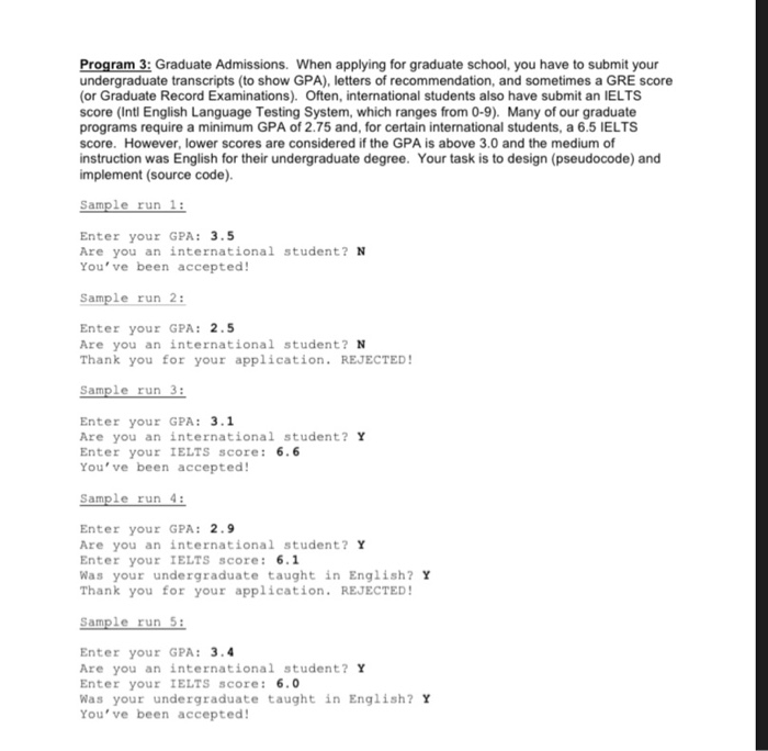 Solved Selection Structures Assignment Outcomes By | Chegg.com