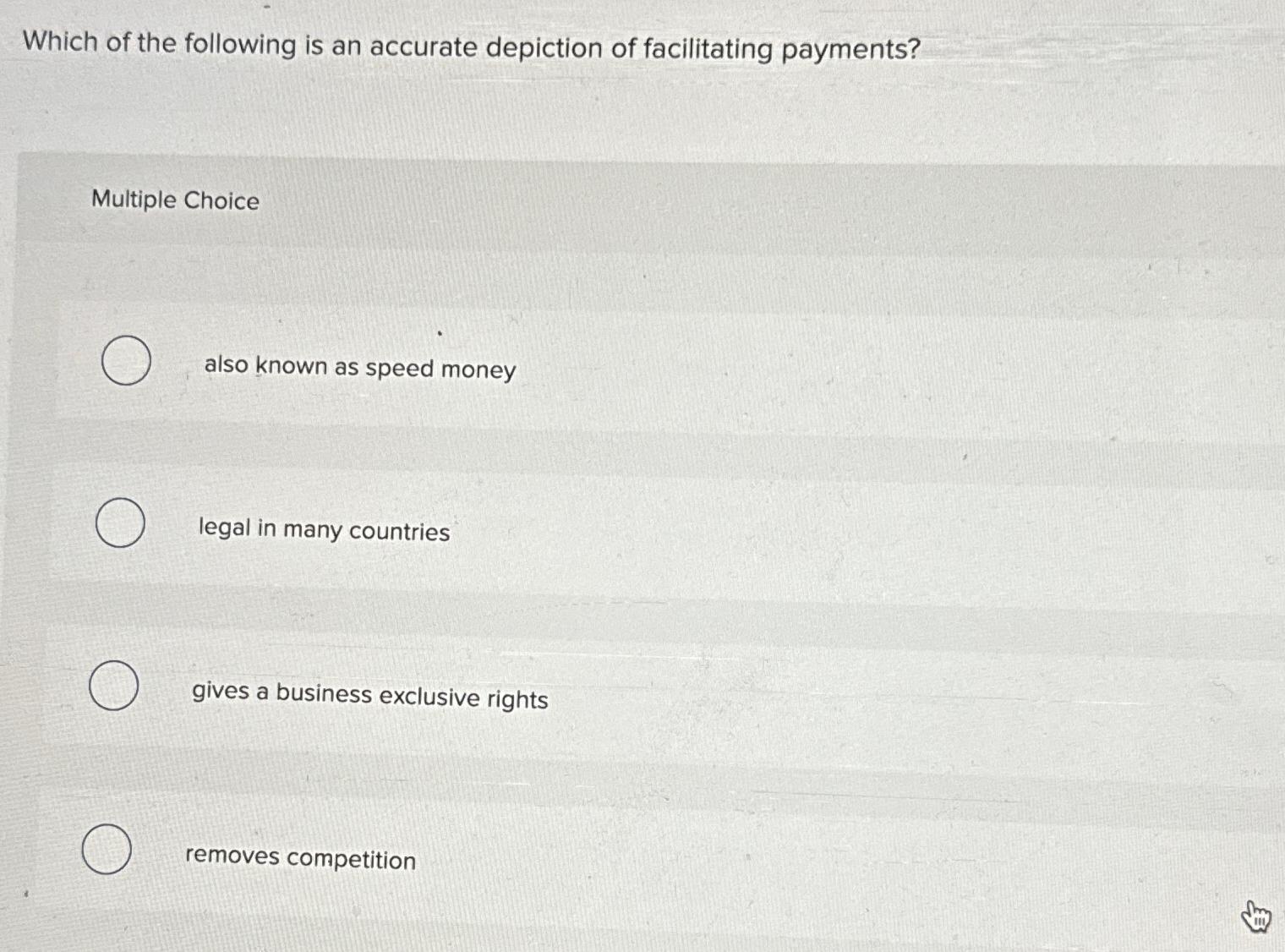 Solved Which of the following is an accurate depiction of | Chegg.com