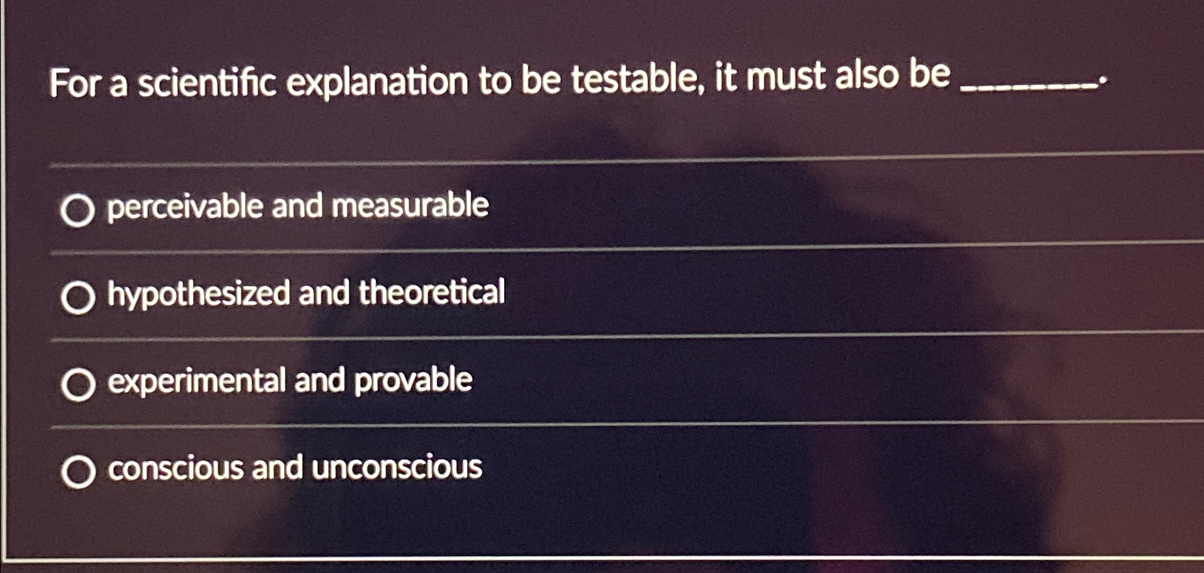 Solved For a scientific explanation to be testable, it must | Chegg.com