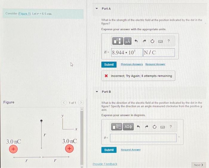 Solved Consider (Eqpure 2) Let r=65 cm What is the strength | Chegg.com