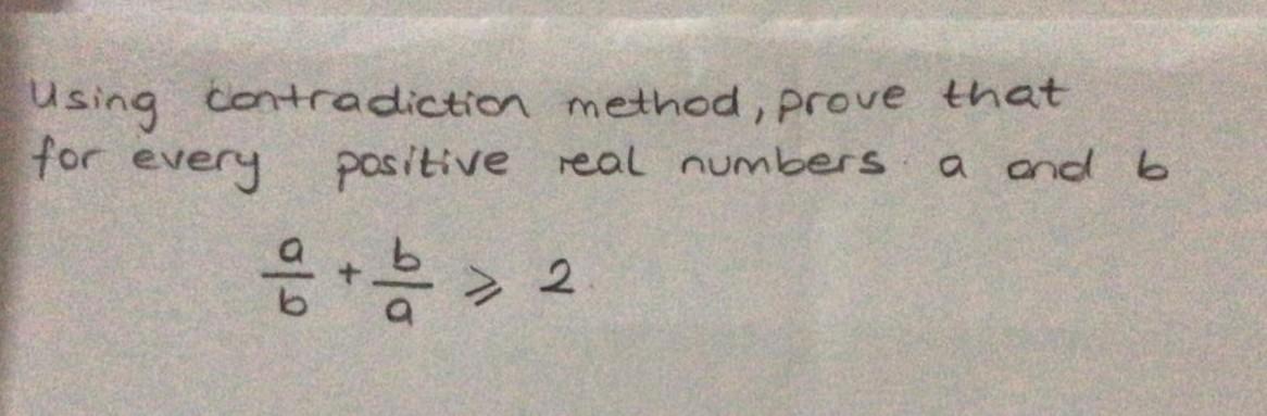 Solved Using contradiction method, prove that for every | Chegg.com