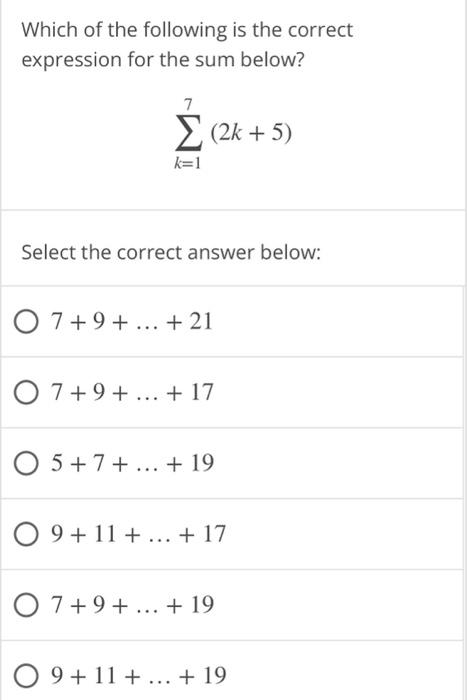 Solved Question Evaluate the following sum. 16 Σ (3k – 1) | Chegg.com
