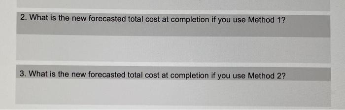 Solved Part Three: Forecast Project Cost Answer the | Chegg.com Solved Part Three: Forecast Project Cost Answer the | Chegg.com