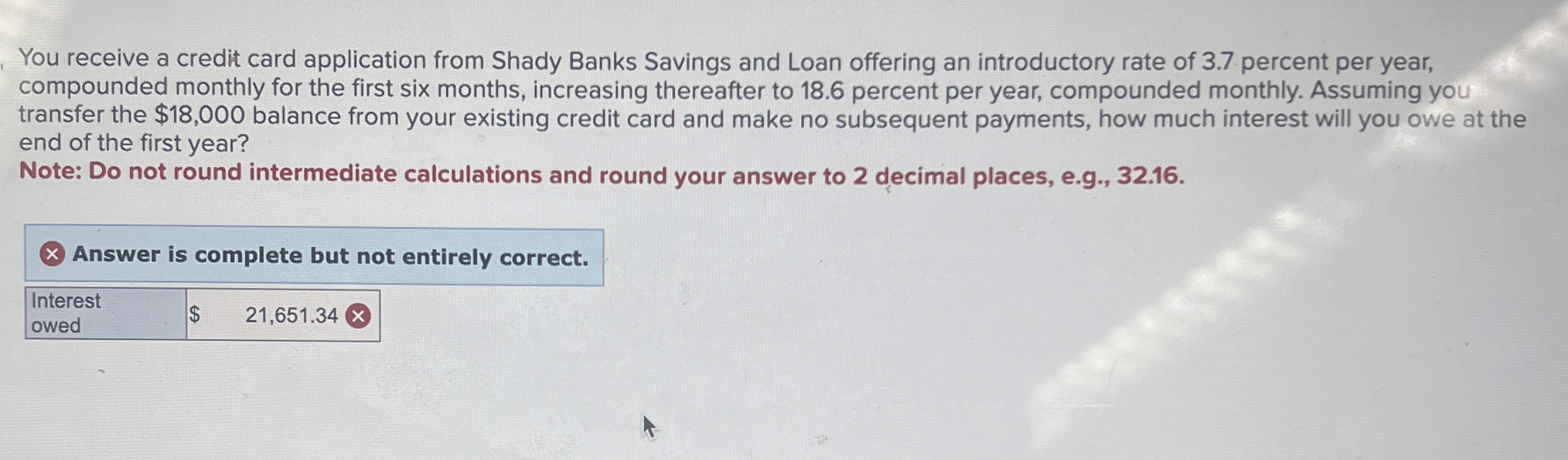 Solved You receive a credit card application from Shady | Chegg.com