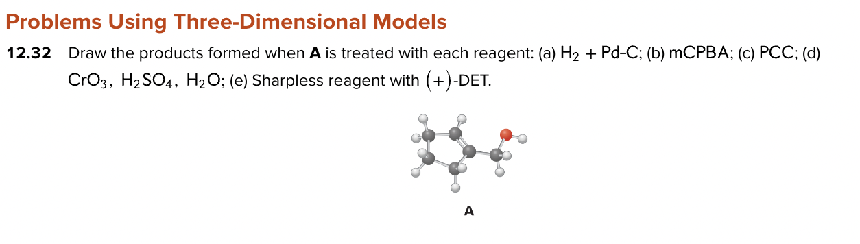 Problems Using Three-Dimensional Models12.32 ﻿Draw | Chegg.com