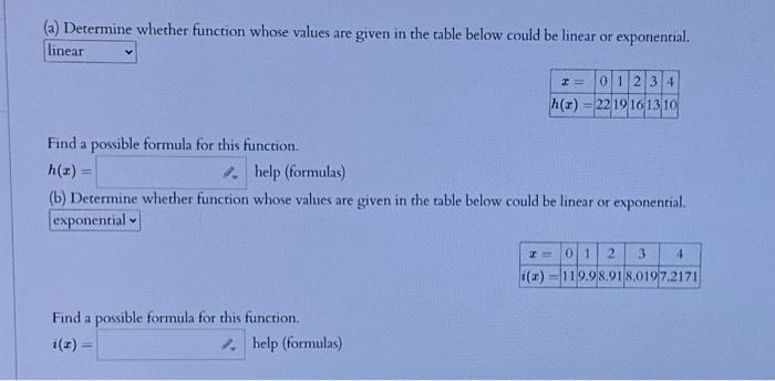 A Determine Whether Function Whose Values Are Given