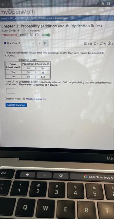 Solved Chapter 3: Probability (Addition and Multiplication | Chegg.com