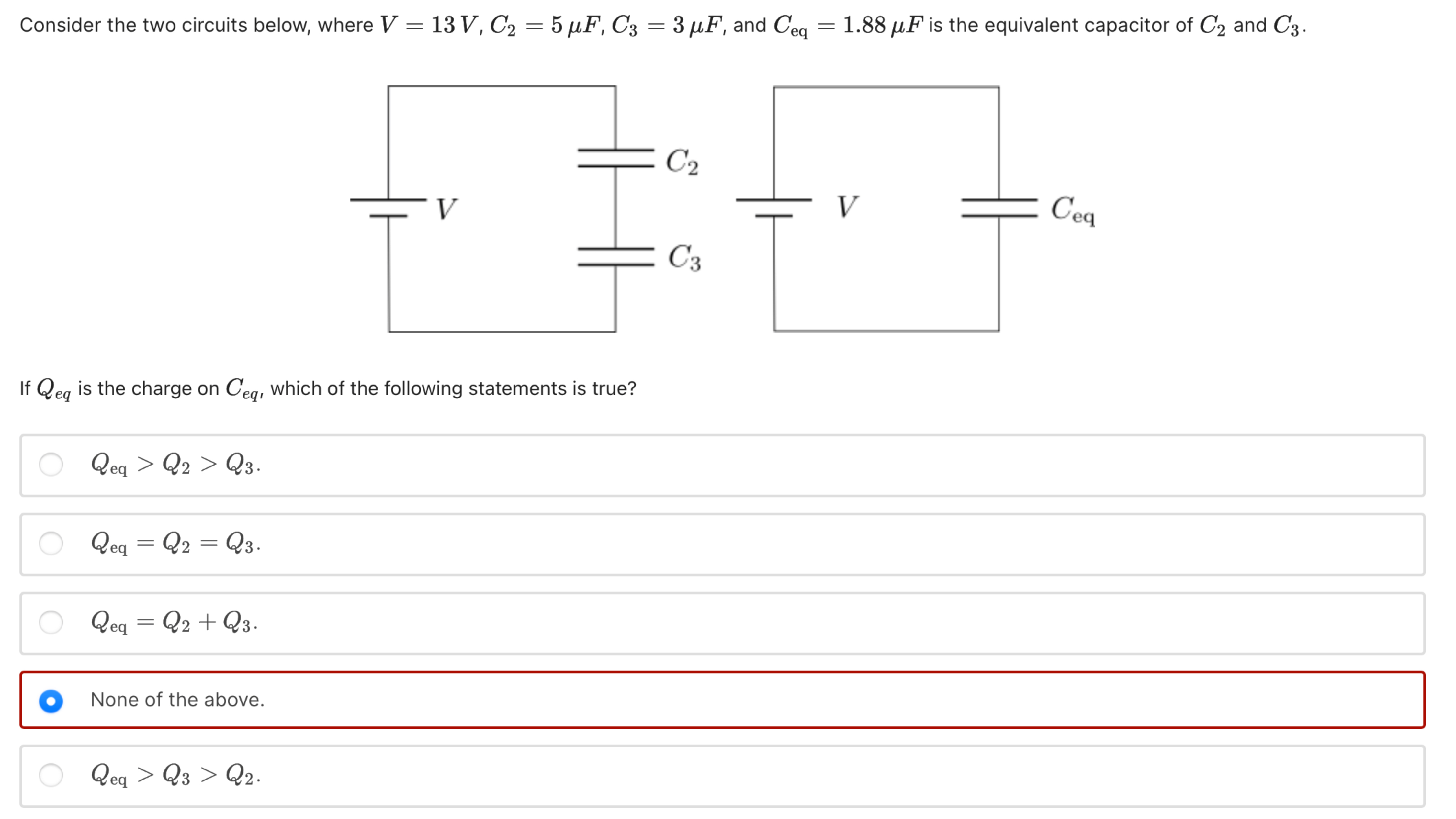 Solved Consider the two circuits below, where | Chegg.com
