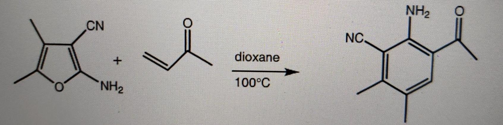 Solved NH CN NC. + dioxane NH2 100°C | Chegg.com