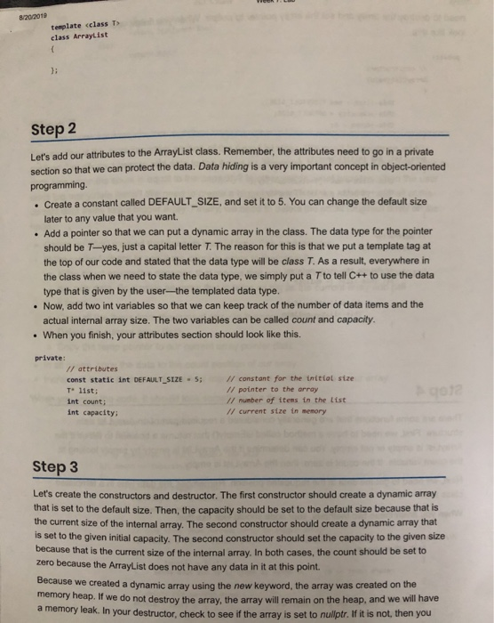 Solved Week 7 Lab 8202019 Step 1 An Array Is A Group Of 
