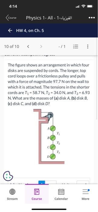 Solved The figure shows an arrangement in which four disks | Chegg.com