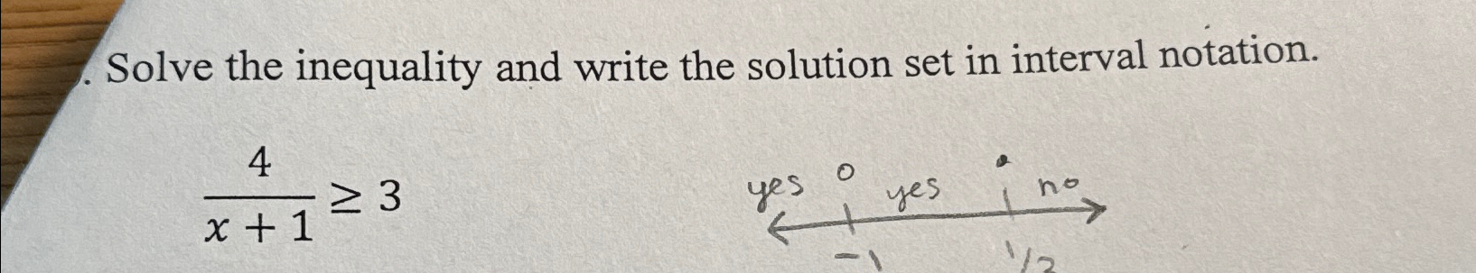 Solved Solve the inequality and write the solution set in | Chegg.com