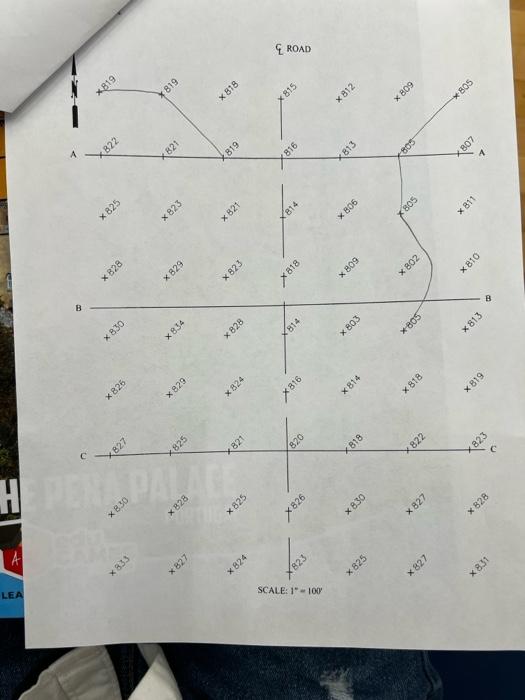 Solved 1. From your profile and cross section survey data | Chegg.com
