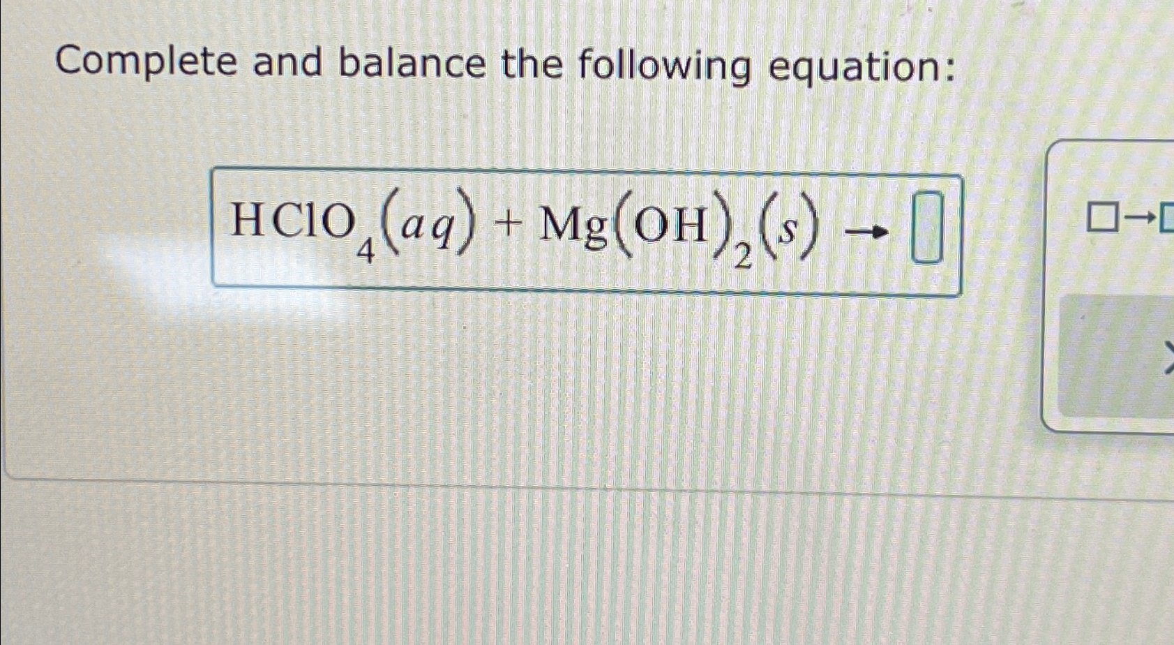 Solved Complete and balance the following | Chegg.com